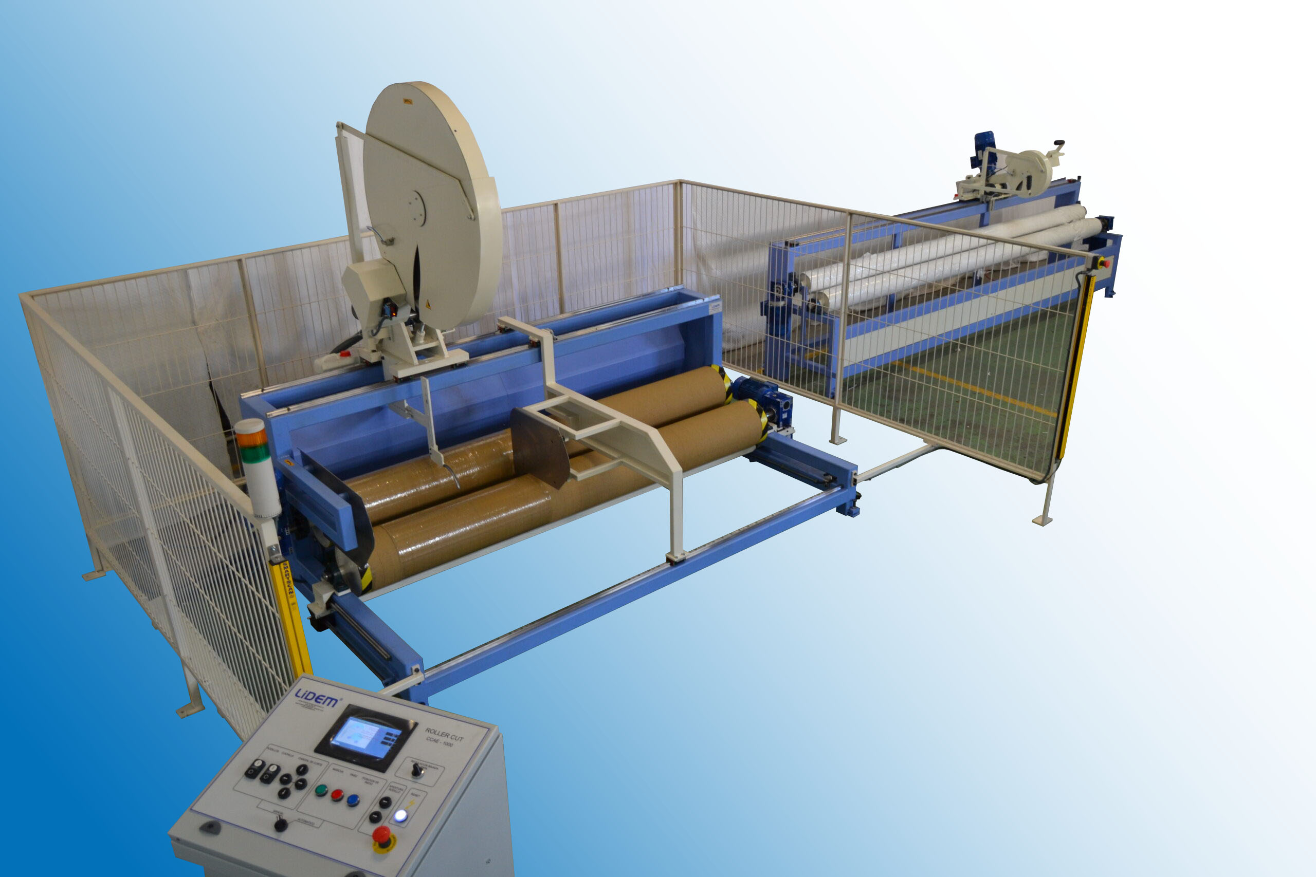 Large Diameter Auto Roll Cutter - i2Europe - Textile Machinery